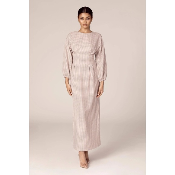 Veiled | Dresses | Veiled Collection Plaid Balloon Sleeve Maxi Dress ...
